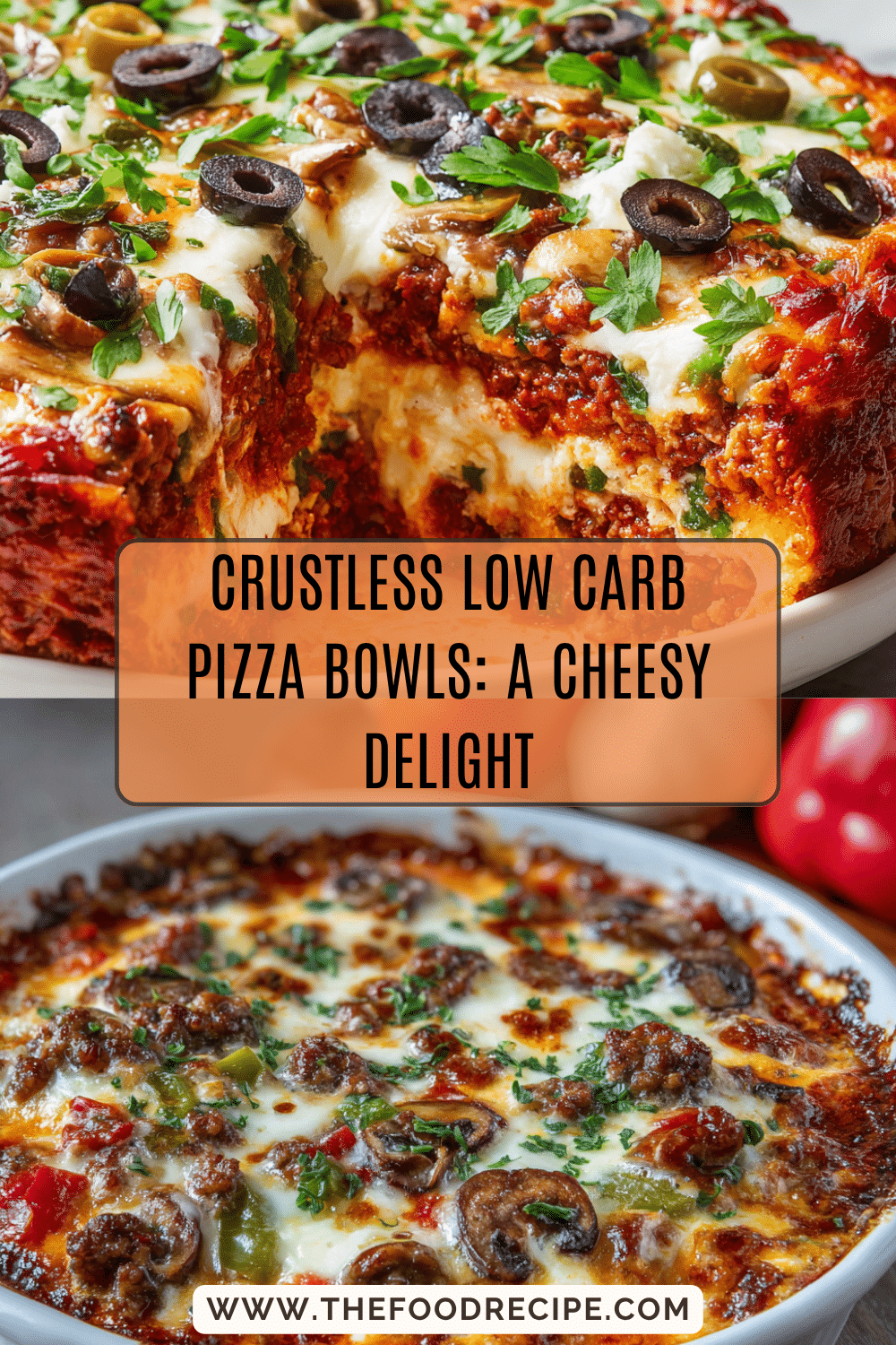 Crustless Low Carb Pizza Recipe: Healthy & Flavorful Pizza Delight