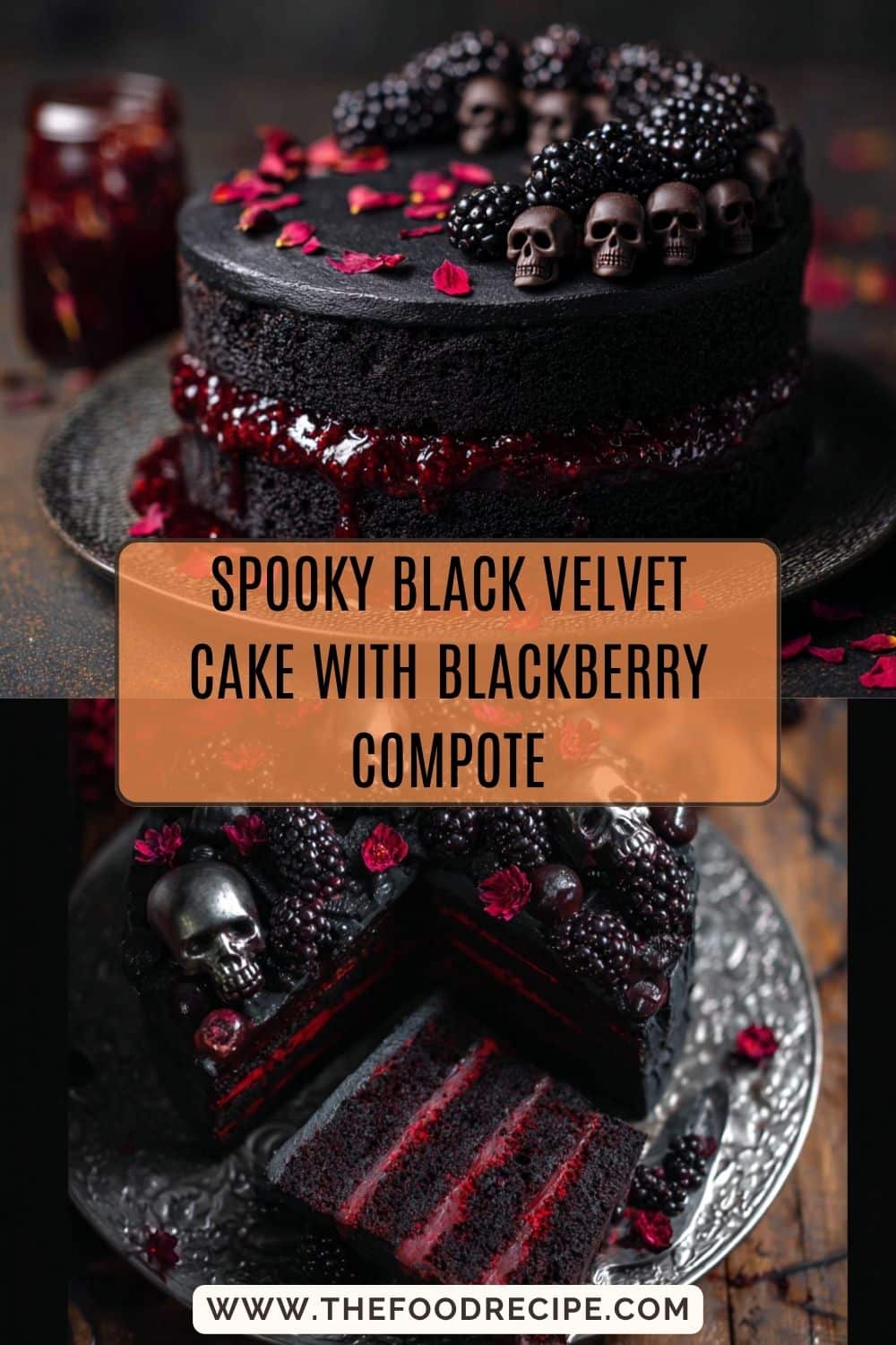 Spooky Black Velvet Halloween Cake Recipe - Indulgent Halloween Delight