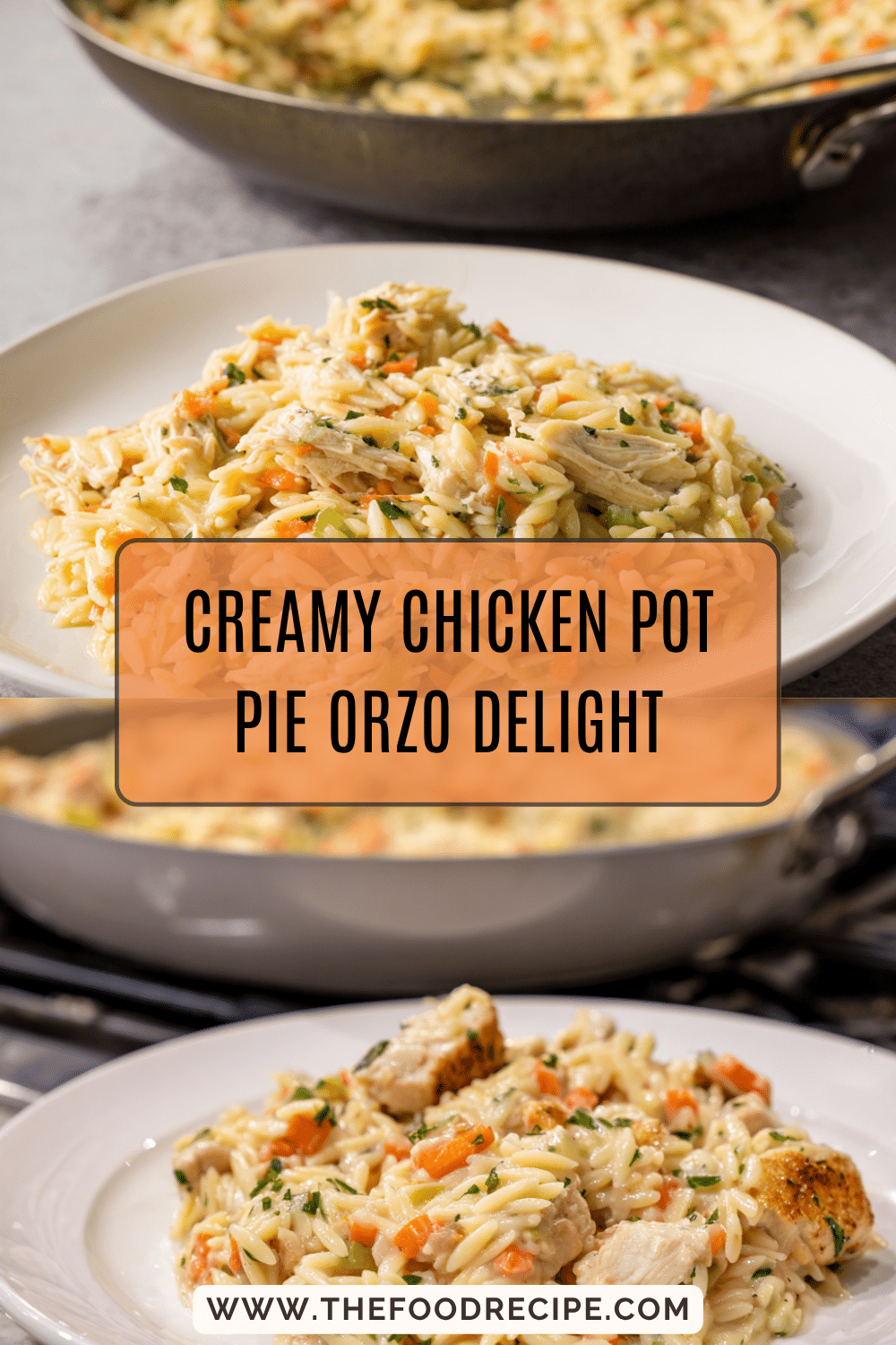 Creamy Chicken Pot Pie Orzo Recipe - Comforting One-Pan Delight