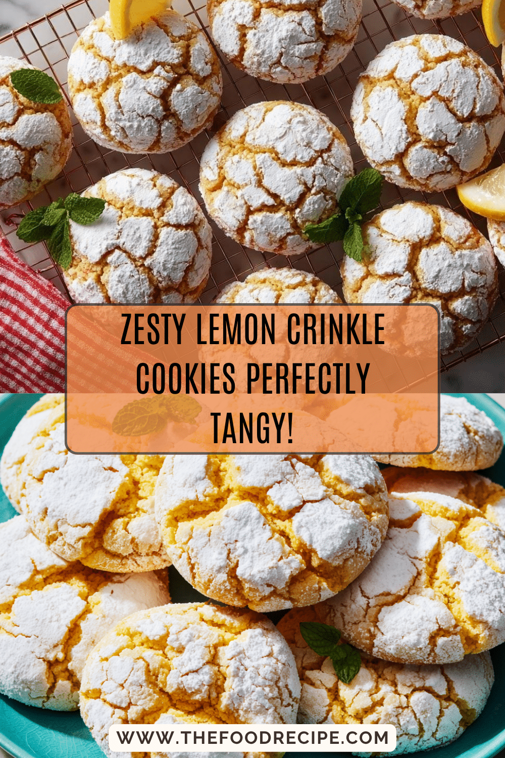 Lemon Crinkle Cookies Recipe - Zesty Delight for Lemon Lovers