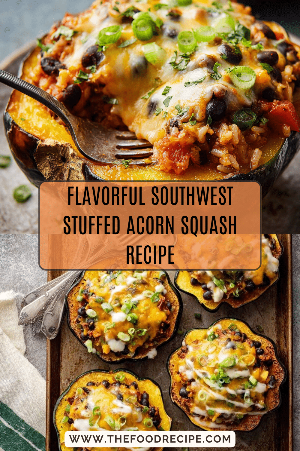 Southwest Stuffed Acorn Squash: Bold & Cozy Flavorful Meal