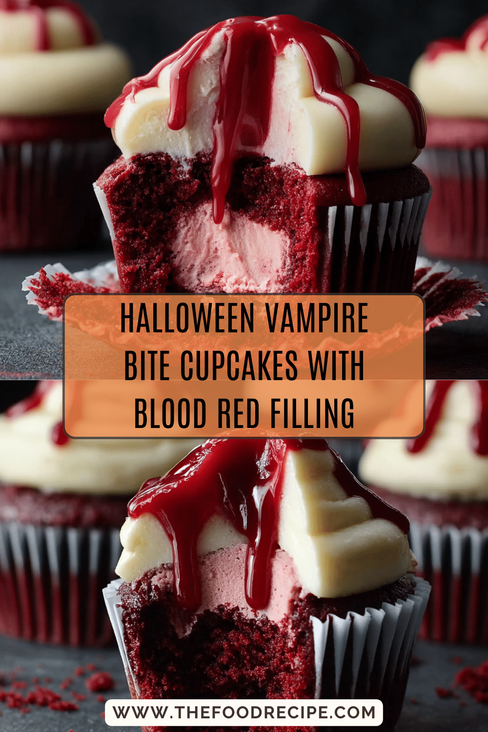 Halloween Vampire Bite Cupcakes: Spooky & Decadent Treats