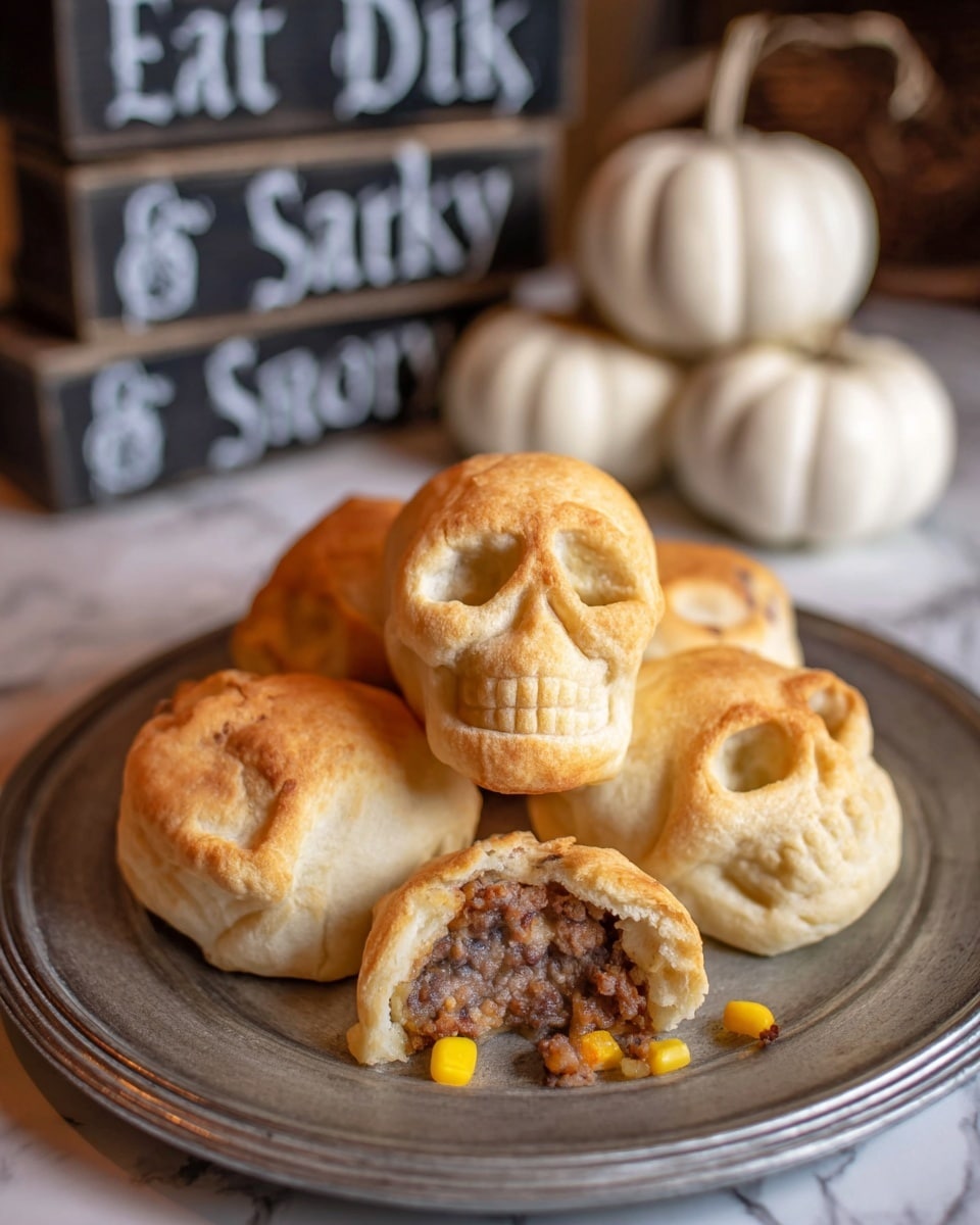 Skull Meat Pies: Spooky, Savory Halloween Meat Pies
