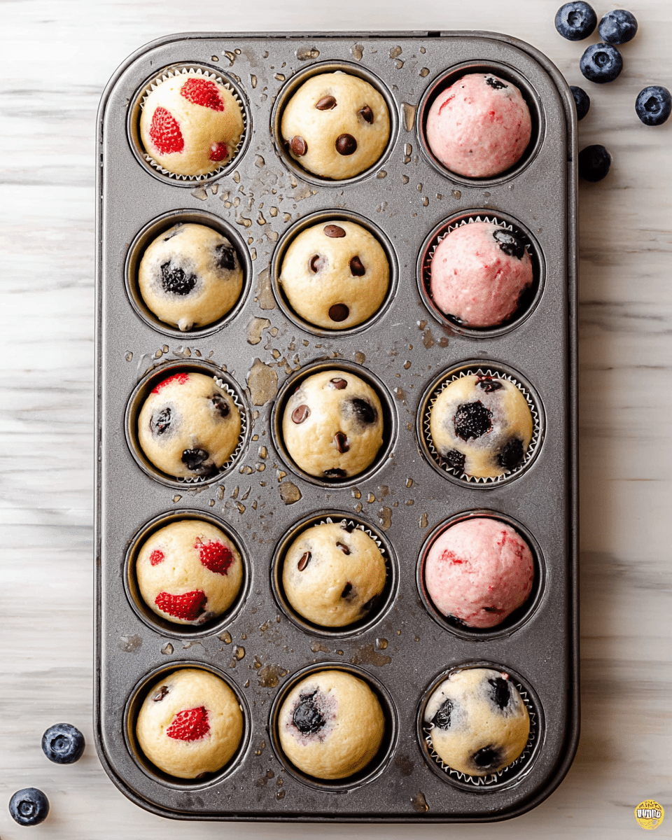 Mini Pancake Muffins with Fresh Berries – Delightful Breakfast Treats
