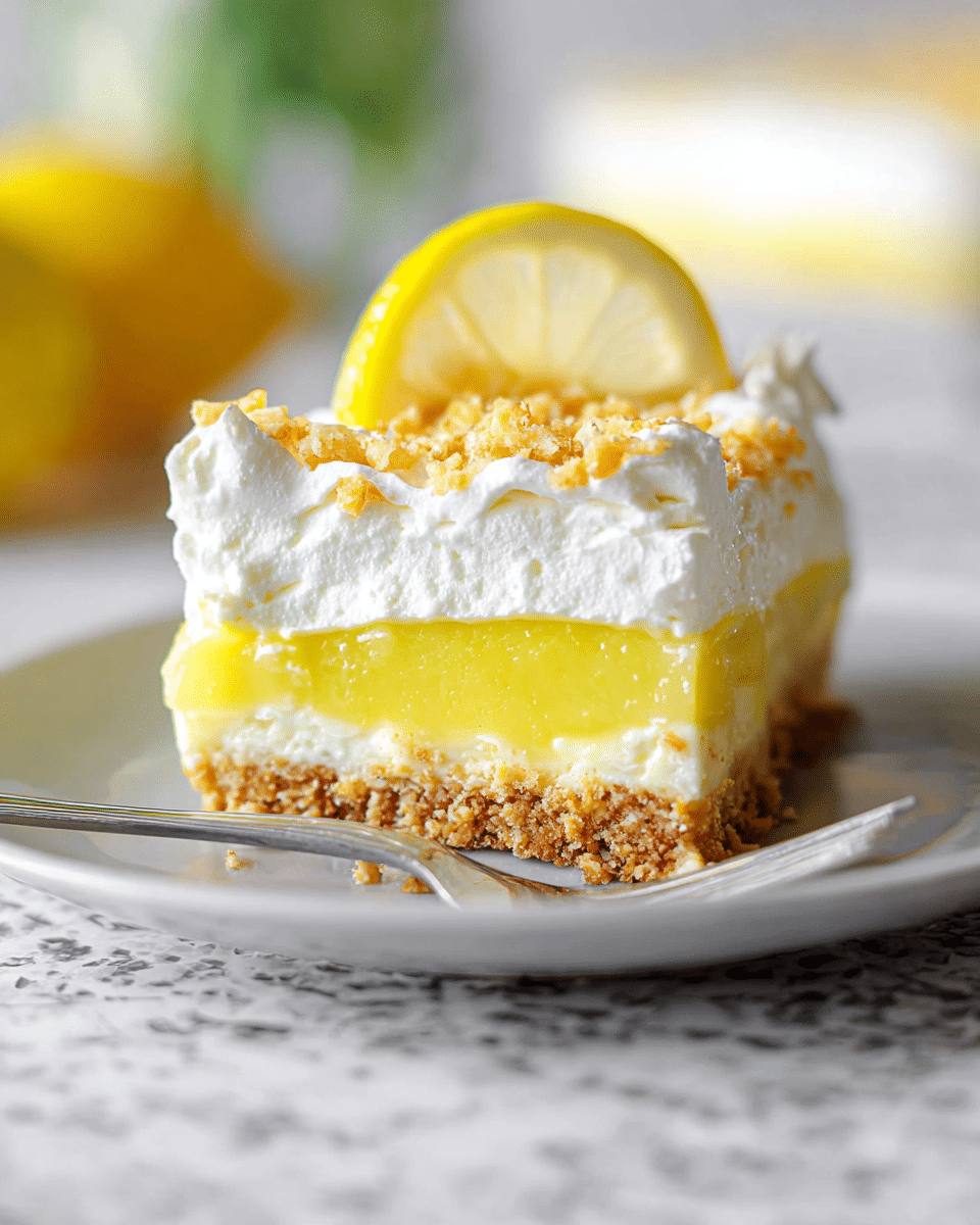 Lemon Coconut Cream Cheese Dessert – Refreshing & Creamy Delight