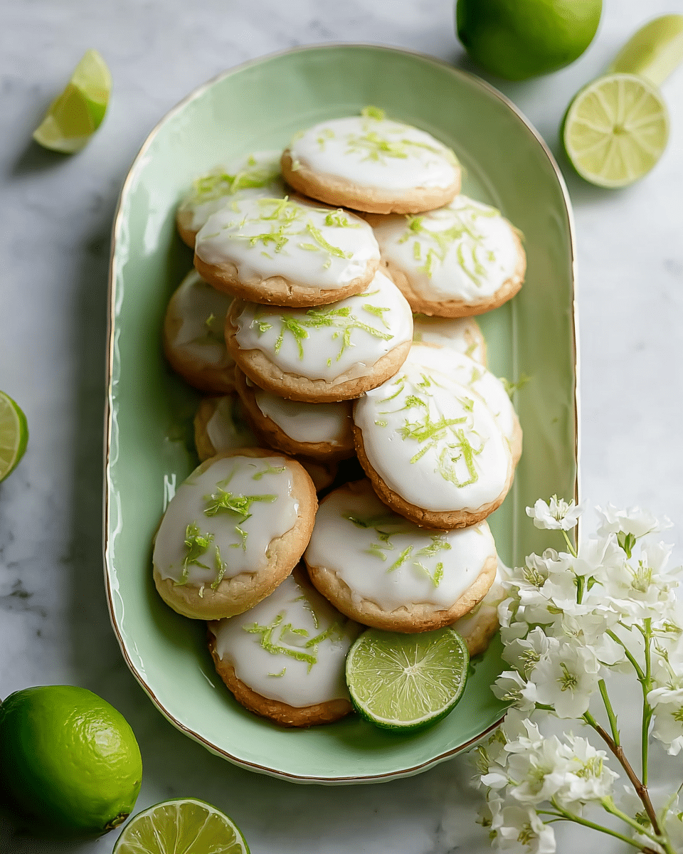 Buttery Lime Shortbread Cookies – Refreshing Citrus Treat