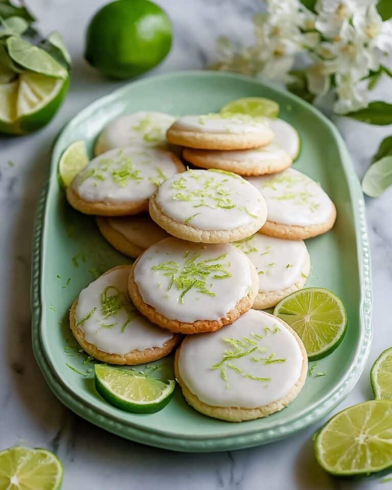 Buttery Lime Shortbread Cookies – Refreshing Citrus Treat