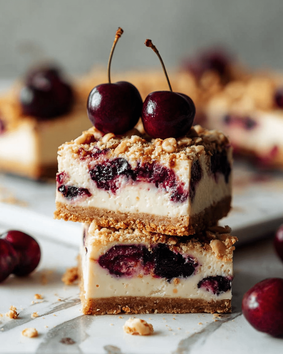 Fresh Cherry Cheesecake Bars – Delicious Summer Dessert